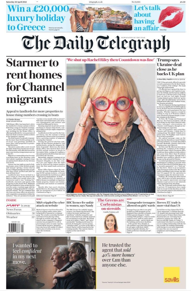 The Daily Telegraph 2025-04-26 每日电讯下载 - 外刊资料检索 | 58资源站