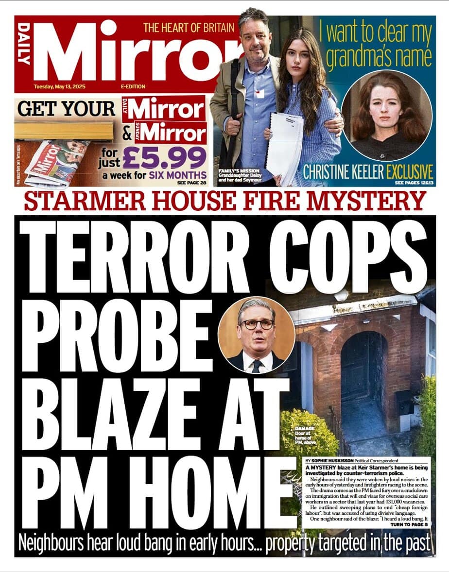 Daily Mirror 2025-05-13 每日镜报pdf下载 - 外刊资料检索 | 58资源站