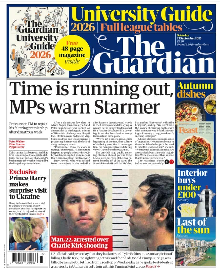 卫报 2025-09-13 The Guardian 高清 外刊下载 - 外刊资料检索 | 58资源站